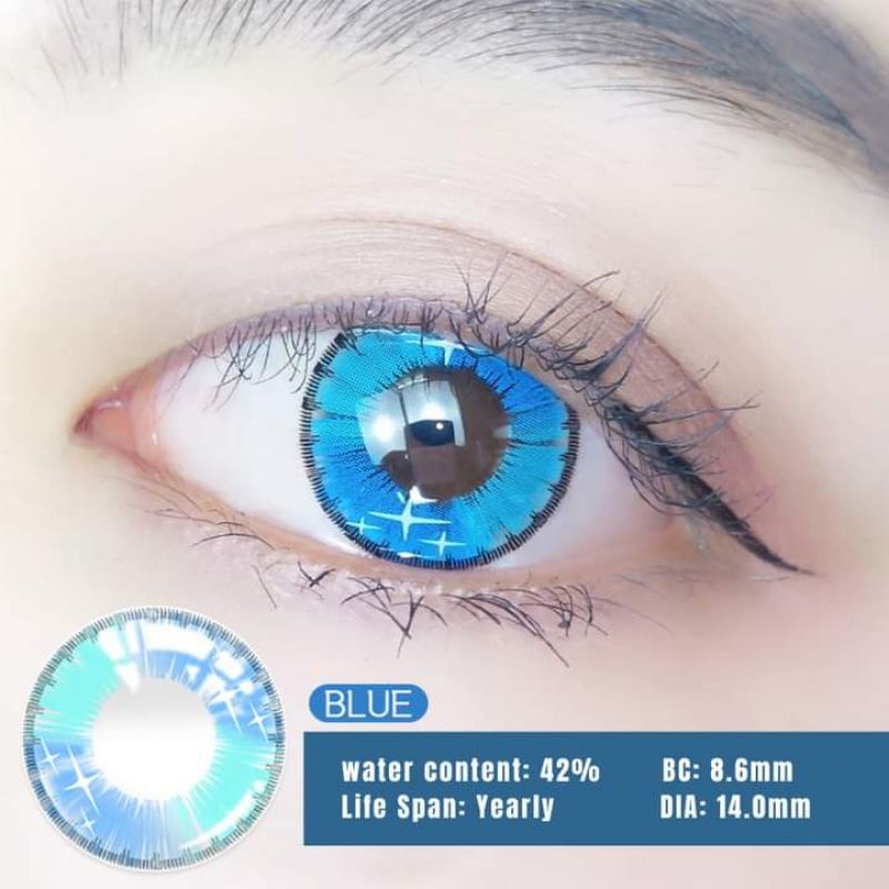Jual Softlens cosplay biru pika-pika | Shopee Indonesia