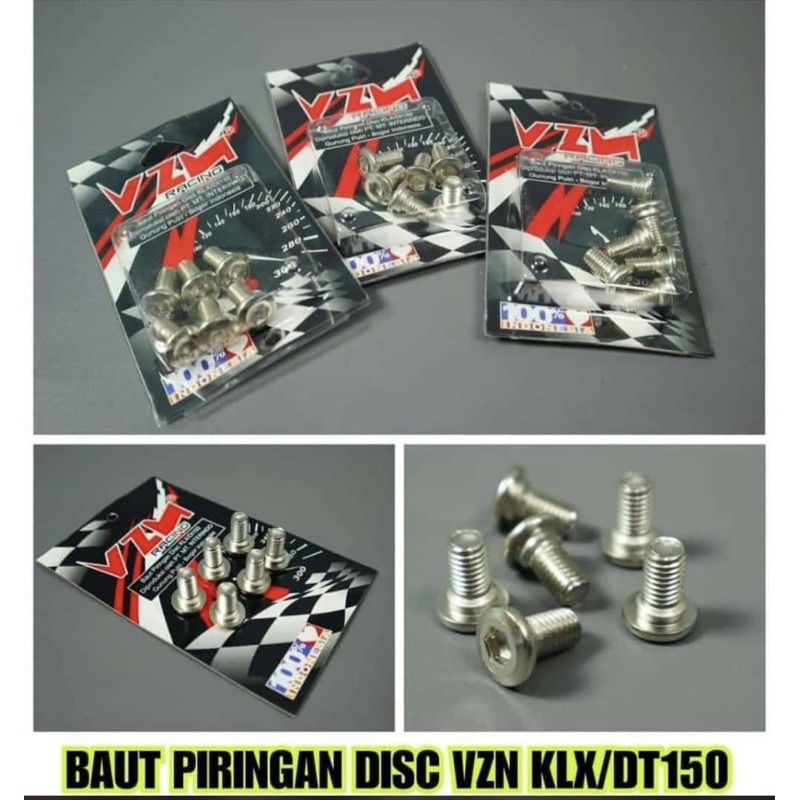 Jual Baut cakram klx 150 depan belakang / baut piringan klx 150 depan belakang stanlies / baut ...