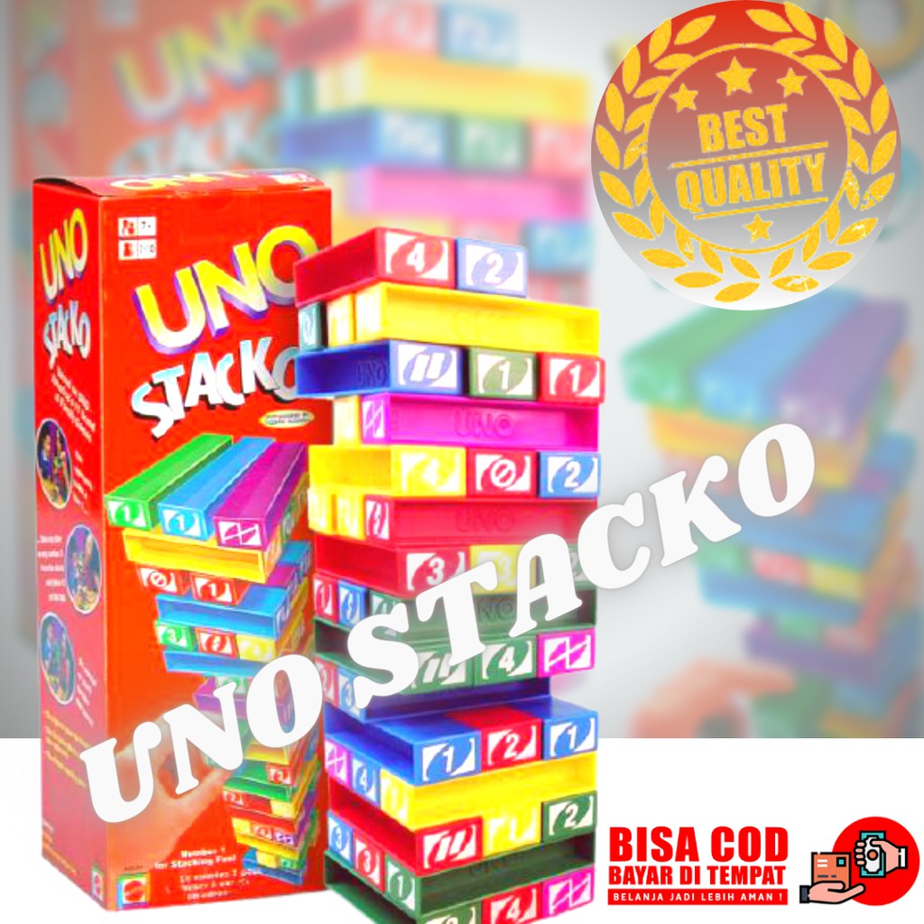 Jual PROMO MAINAN TERBARU EDUKASI ANAK UNO STACKO BLOK SUSUN | Shopee ...