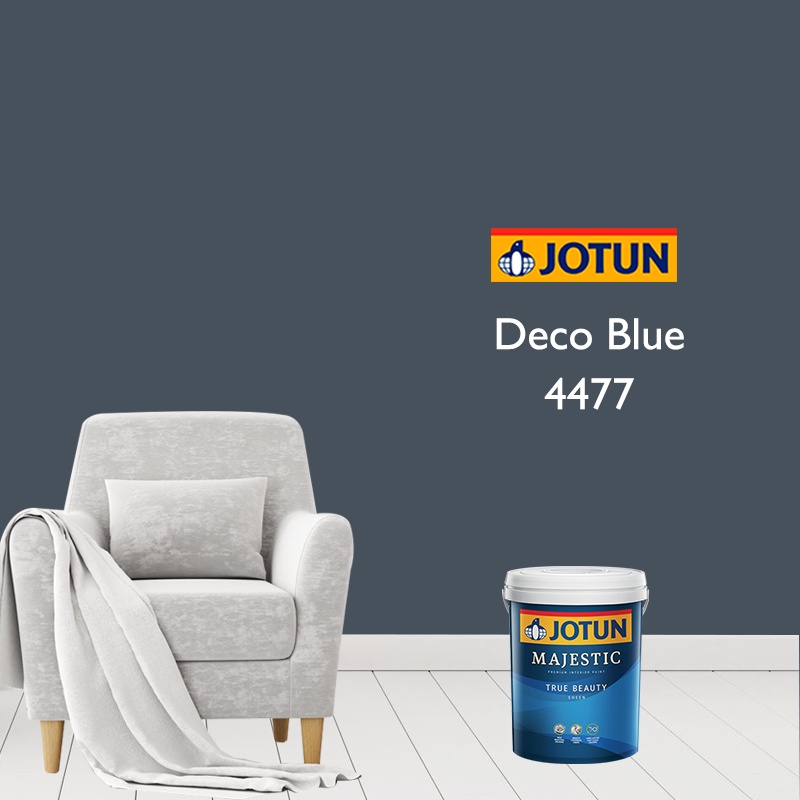 Jual CAT TEMBOK INTERIOR DAN EKSTERIOR JOTUN - DECO BLUE/4477 | Shopee ...