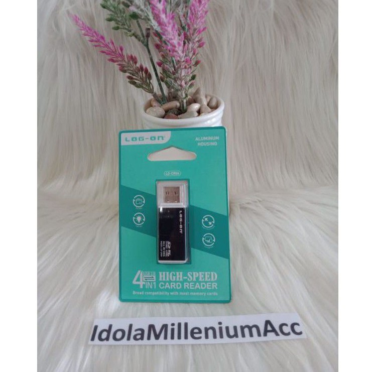 Jual LOG-ON CARD READER 4IN1 HIGHT SPEED ALUMUNIUM HOUSING LO-CR06 ...