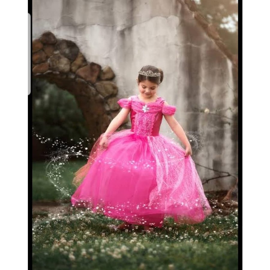 Jual (GAUN SAJA) Dress Princess PINK - Gaun Princess Anak - Dres ...
