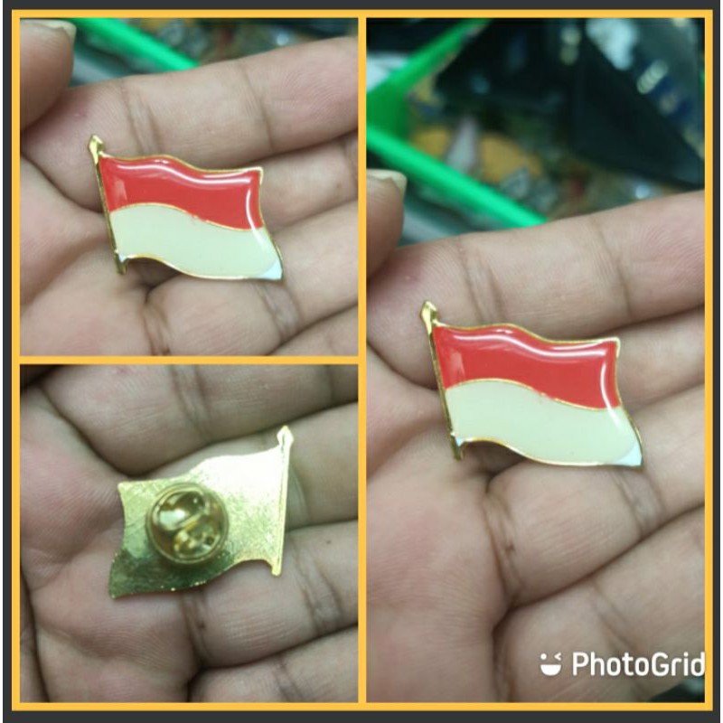 Jual PIN BENDERA MERAH PUTIH BERKIBAR | Shopee Indonesia
