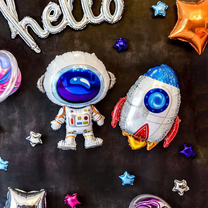 Jual balon foil astronout / balon astronot robot luar angkasa mini ...