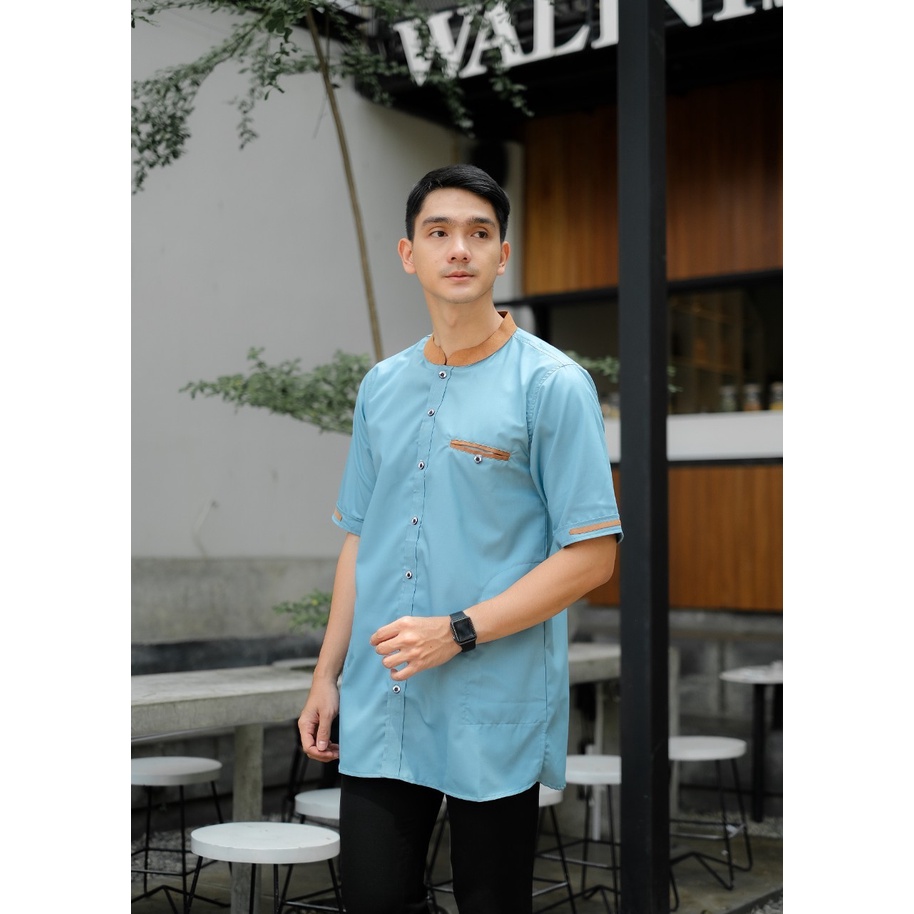 Jual Imfaiz Baju Koko Pria Lengan Pendek Lis Pocket Toyobo Wardah ...