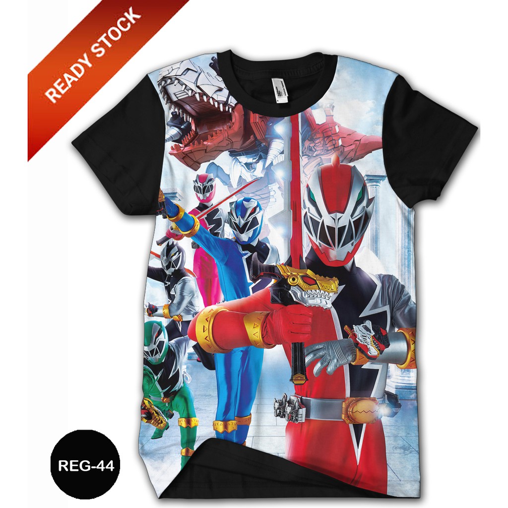 Jual Baju Power Rangers Anak dan Dewasa Kaos Power Rangers Printing 3D ...