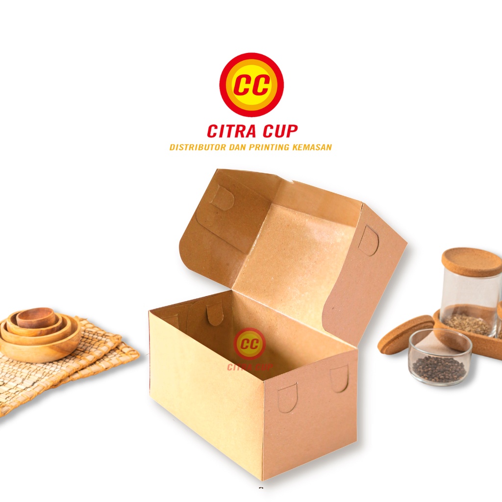 Jual BOX DUS KARDUS KOTAK ROTI BAKAR DONAT BOMBOLONI BOLU 18x10x10 cm ...