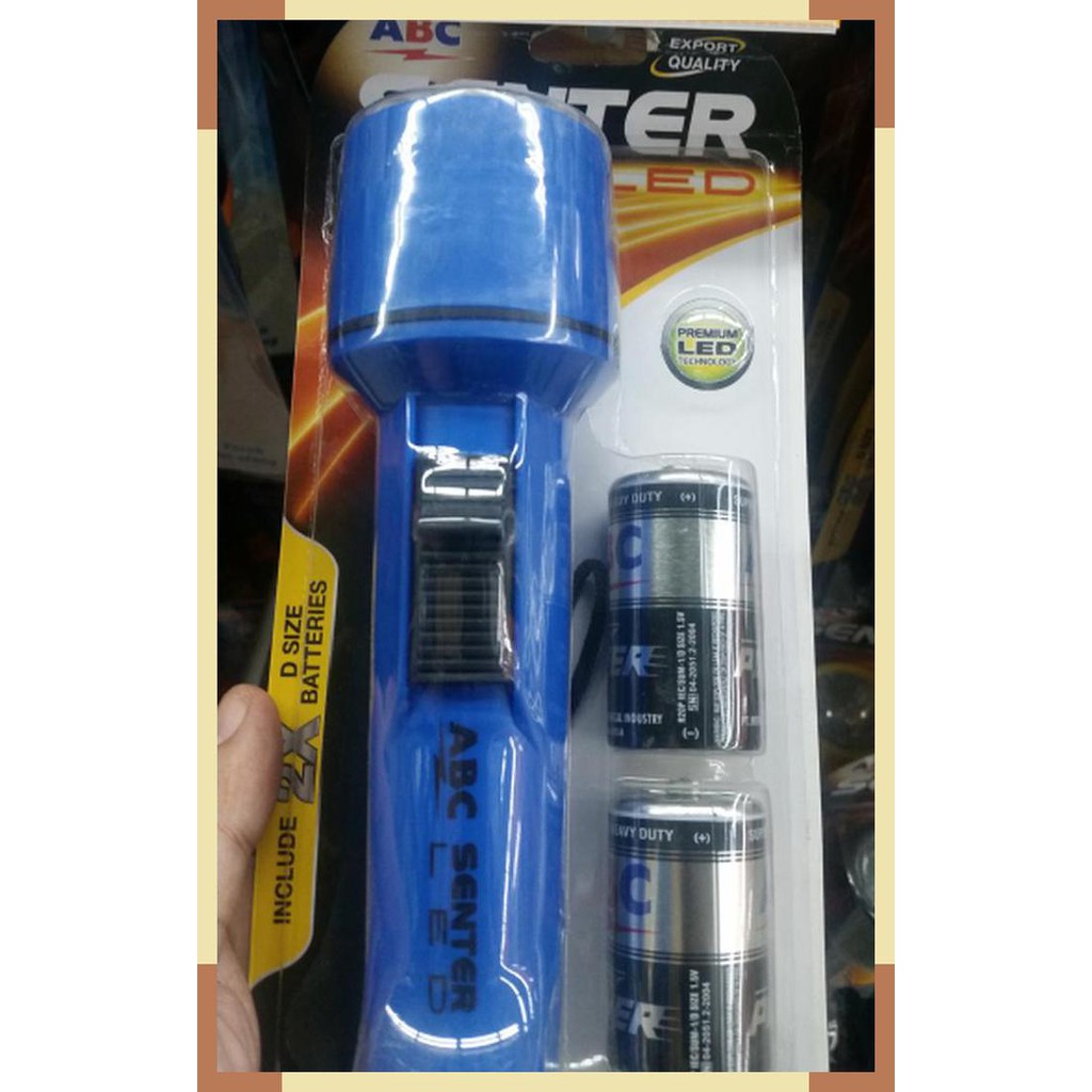 Jual Senter abc + baterai | Shopee Indonesia