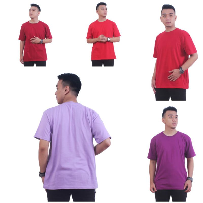 Jual KAOS POLOS COTTON COMBED 20S LENGAN PENDEK SERI WARNA 4 | Shopee Indonesia