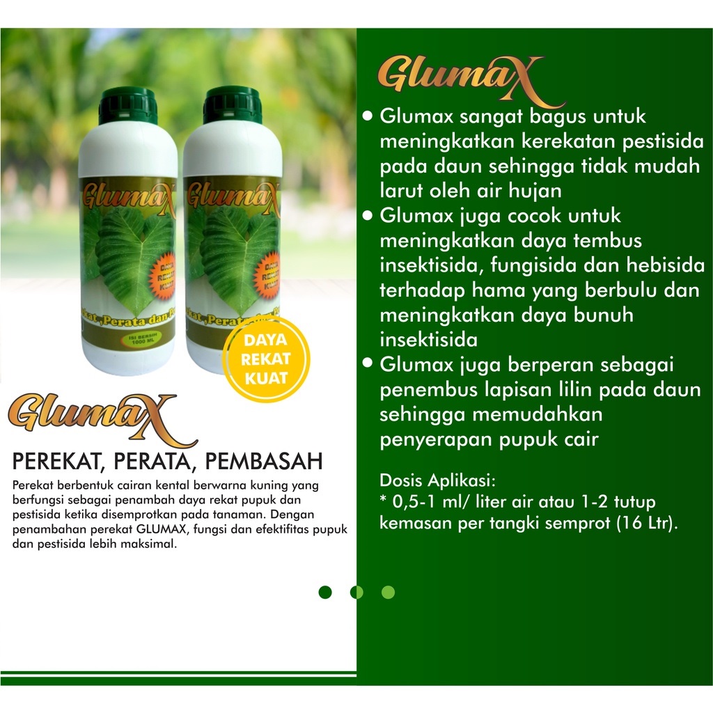 Jual Pupuk Perekat GLUMAX 500ml Perekat, Perata dan Pembasah Pupuk ...