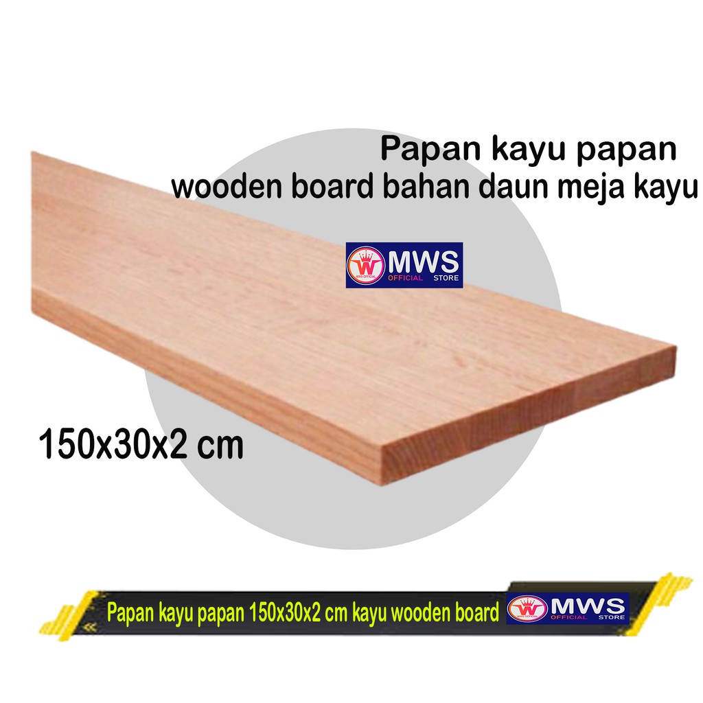 Jual Papan kayu papan 150x30x2 cm kayu wooden board bahan daun meja ...
