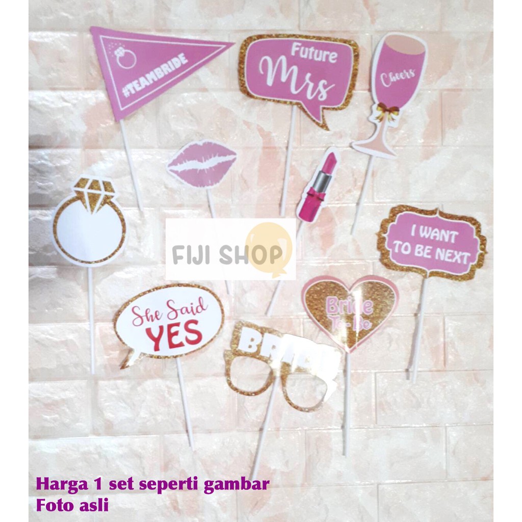 Jual Acc Photobooth Bride To Be / Photo Props / Properti Foto Bridal ...