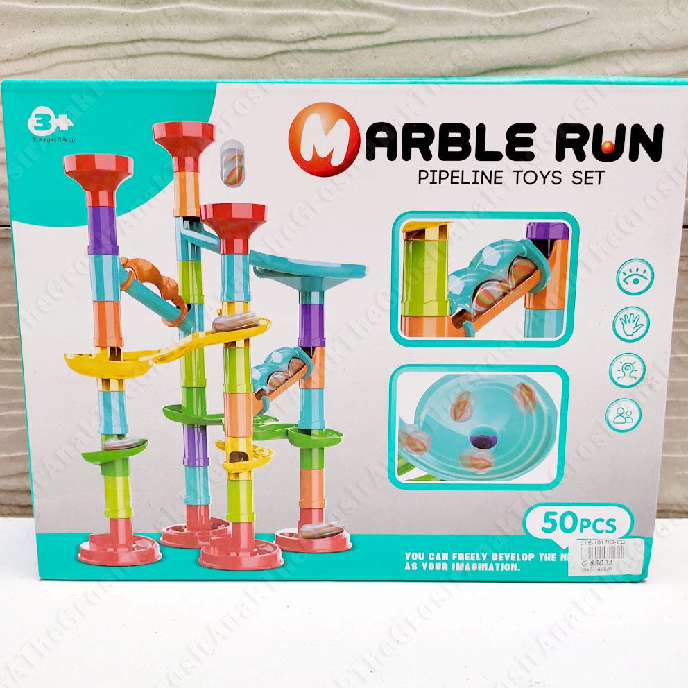 Jual TGA Marble Run Pipe Toys Set Mainan DIY Pipa Seluncuran Jalur ...