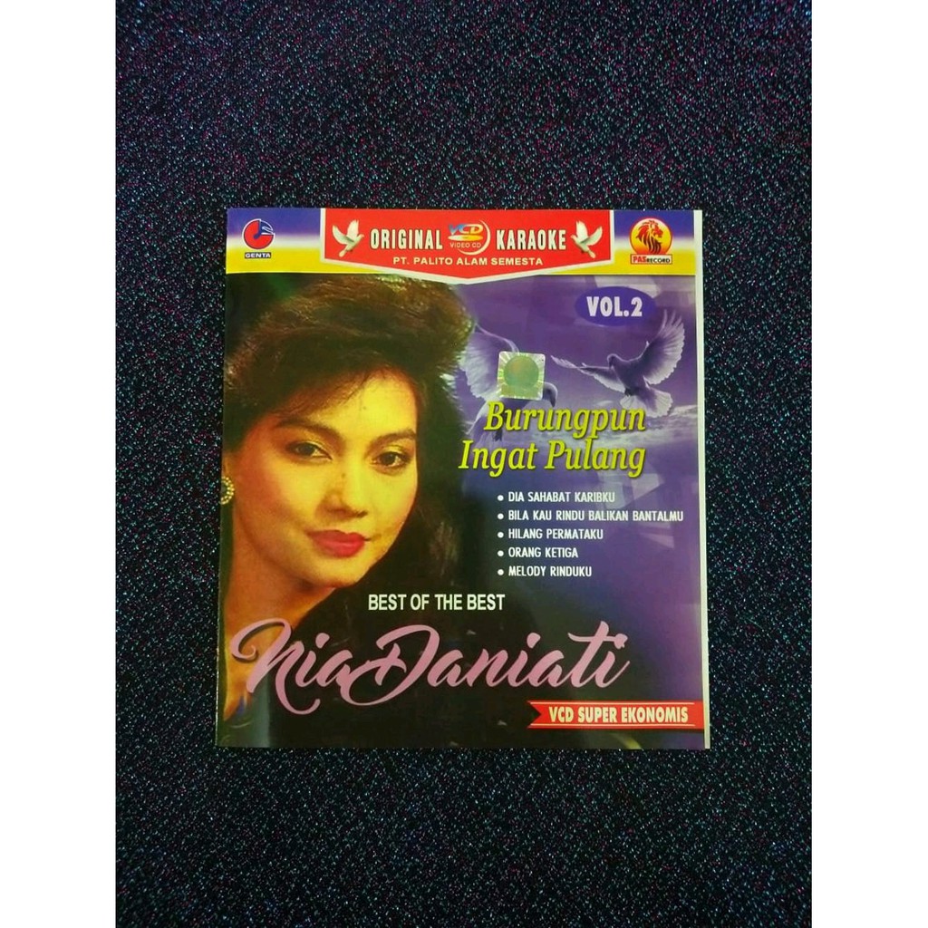 Jual kaset VCD original Lagu Karaoke Terbaik Best Of The Best NIA DANIATY VOL 2 | Shopee Indonesia