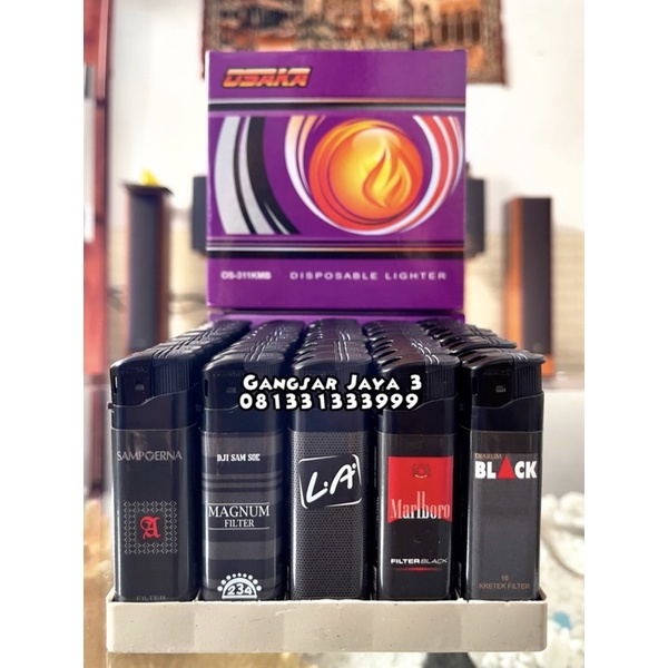 Jual korek Osaka gambar rokok hitam 50pc | Shopee Indonesia