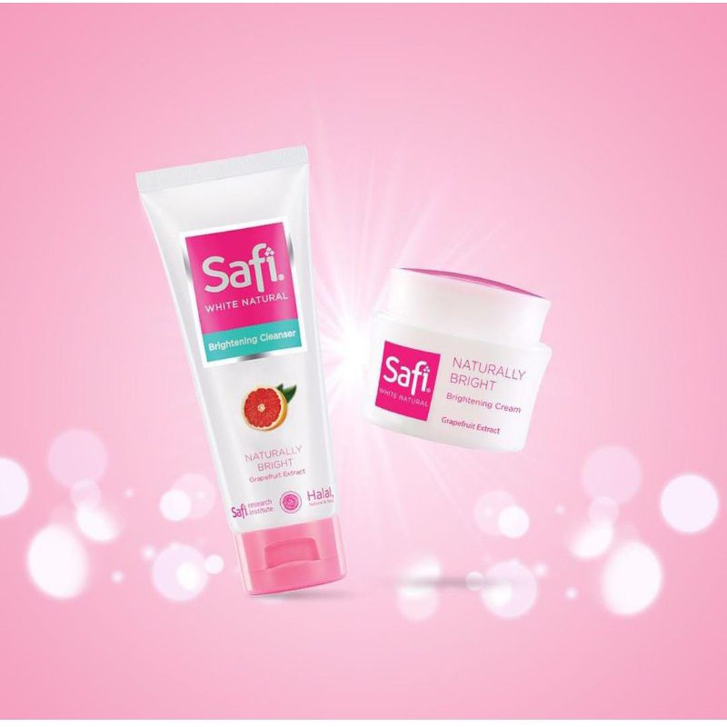 Jual SAFI FACIAL CLEANSER 100GR DAN BRIGHTENING CREAM 20GR | Shopee ...