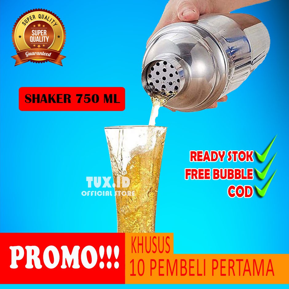 Jual SHAKER Cocktail Shaker 750ml Stainless Alat Barista Pengocok ...