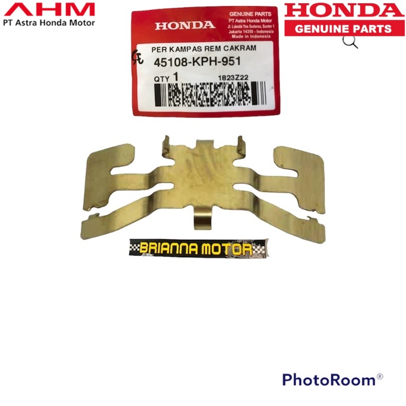 Jual MURAH PLAT TAHANAN KAMPAS CB150R VERSA PCX 150 ORI HONDA 45108-KPH-951 45108KPH951 JAMINAN ...