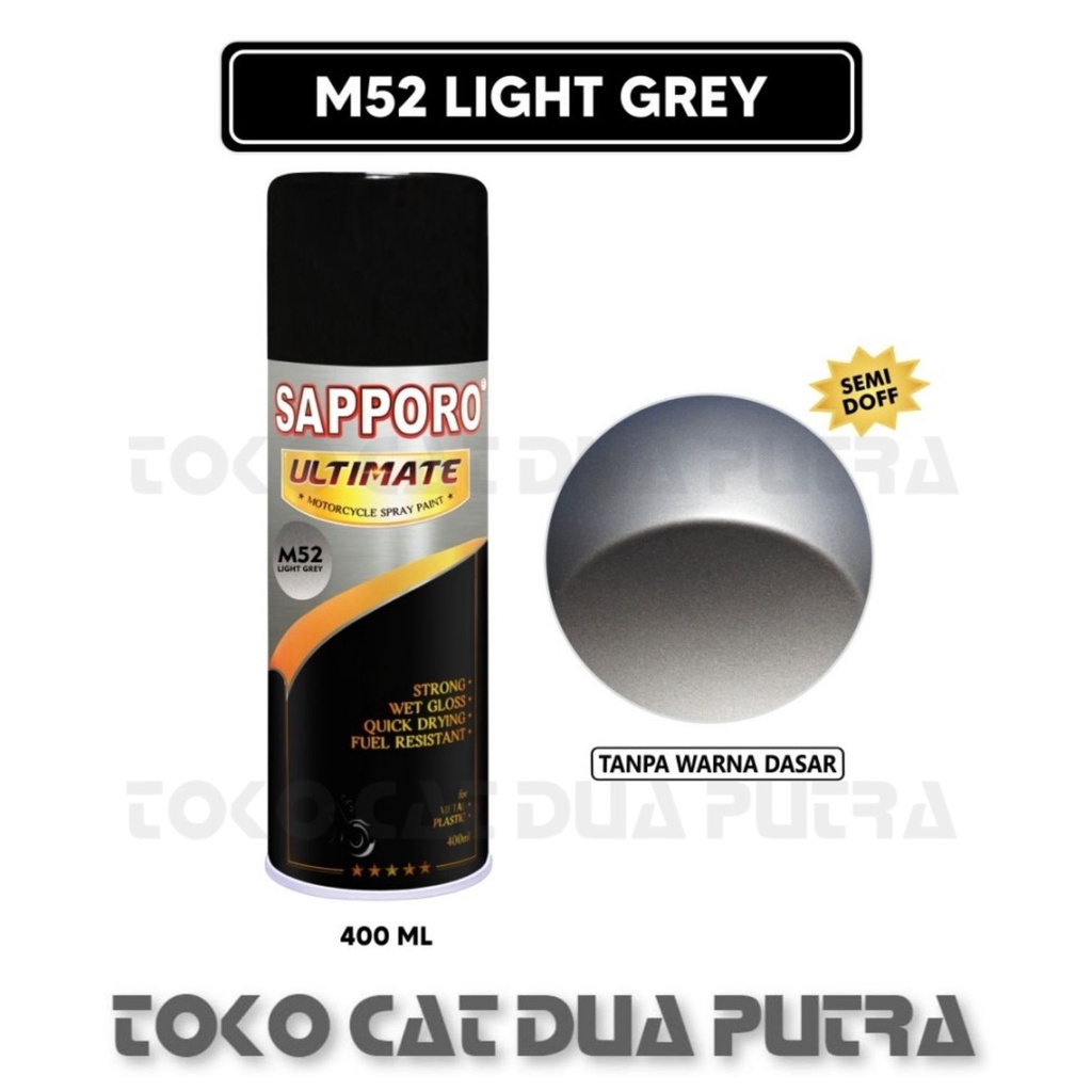 Jual Sapporo Ultimate M52 Light Grey (Semi Doff) | Shopee Indonesia