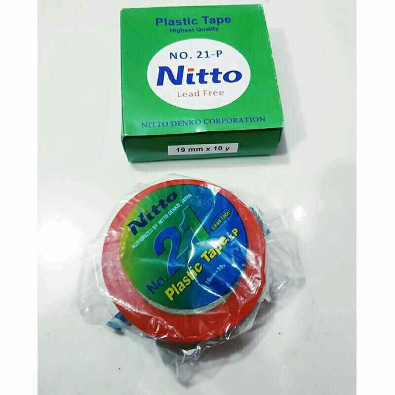Jual ISOLASI LISTRIK NITTO 21-P WARNA MERAH / ISOLASI NITTO 21-P WARNA ...