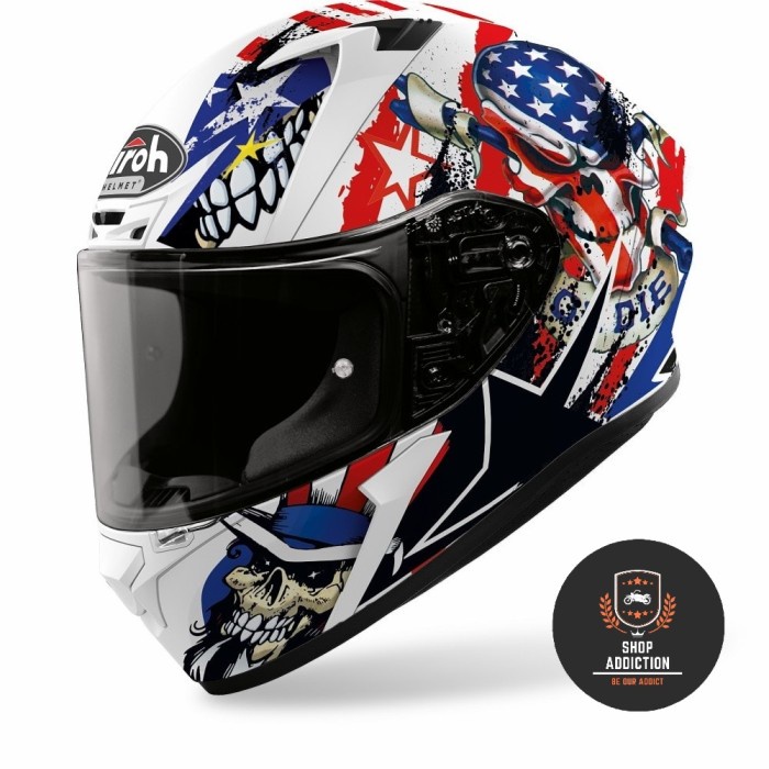 Jual AIROH VALOR MATT UNCLE SAM | HELM FULL FACE ORIGINAL | SNI ...