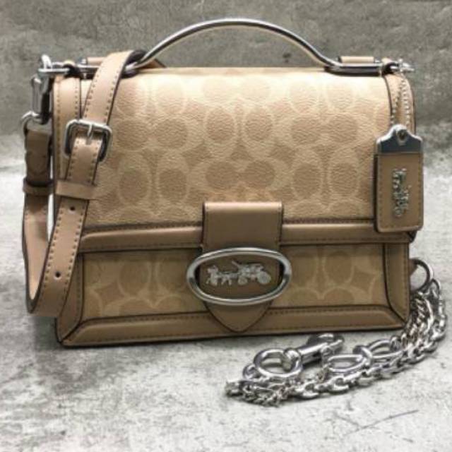 Jual Coach Riley Top Handle 22 In Signature | Shopee Indonesia