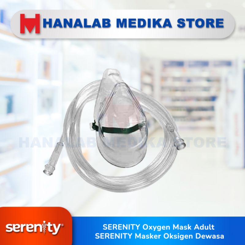 Jual SERENITY Masker O2 Oxygen Mask Adult / SERENITY Masker Oksigen ...