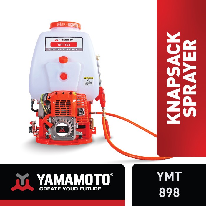 Jual YAMAMOTO Pompa Semprot Hama Knapsack Sprayer YMT-898 ( 4 Tak ) 20 Liter | Shopee Indonesia