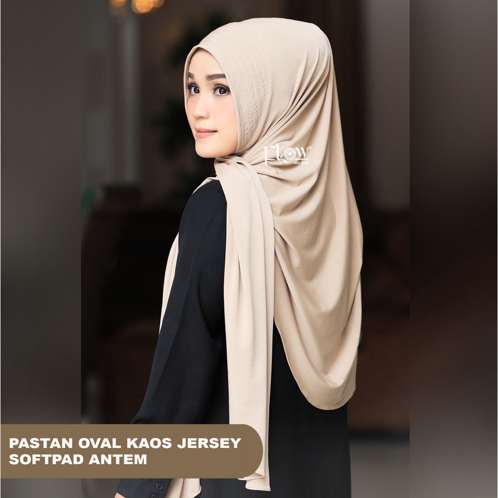 Jual ORI FLOW Idea Hijab Pashmina Jilbab Instan Jersey Oval SOFTPAD OVAL KAOS JERSEY Anti Tembem ...