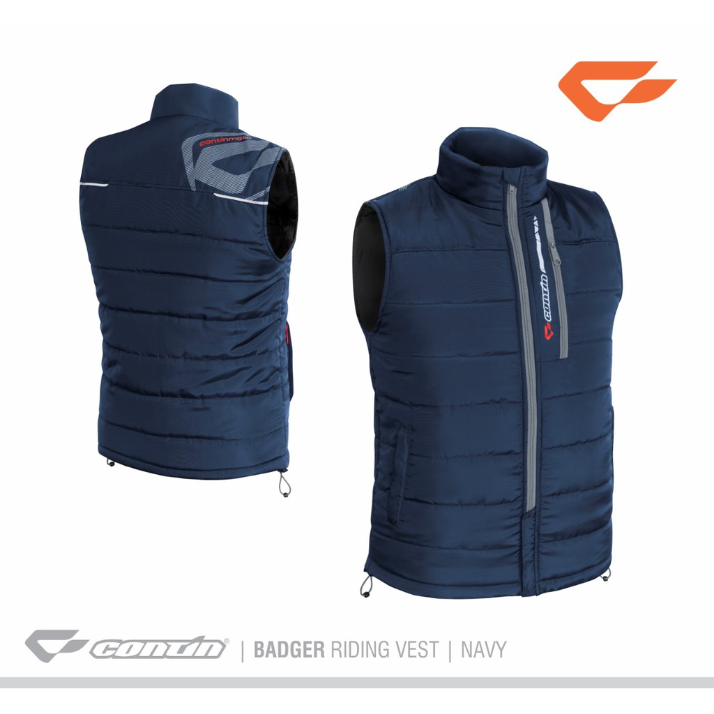 Jual Contin Badger Vest - Rompi Riding - Navy/Black | Shopee Indonesia