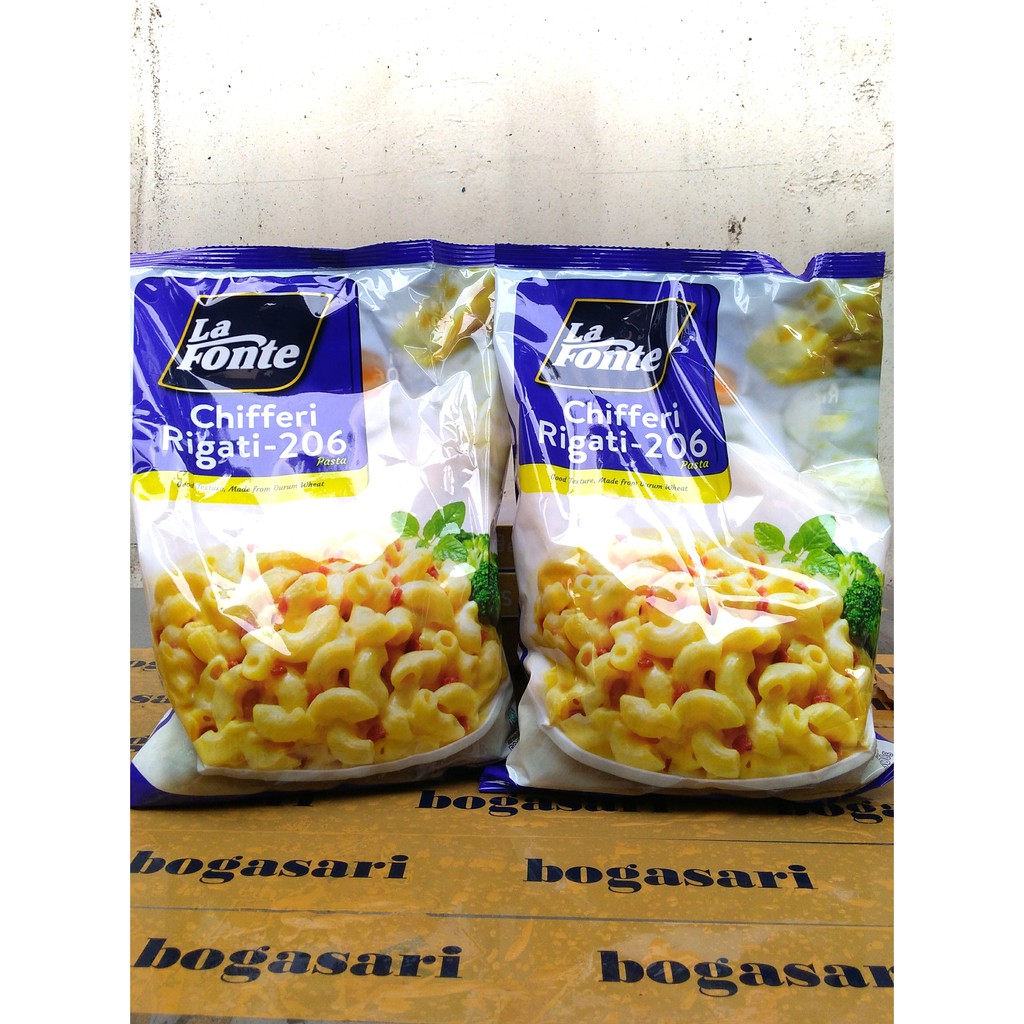 Jual Chifferi Rigate (Macaroni 500gr) La Fonte | Shopee Indonesia