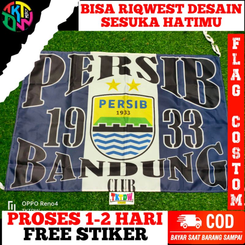 Jual BENDERA PERSIB BANDUNG MURAH READY STOK BANYAK SIAP KIRIM ( PUTIH ...