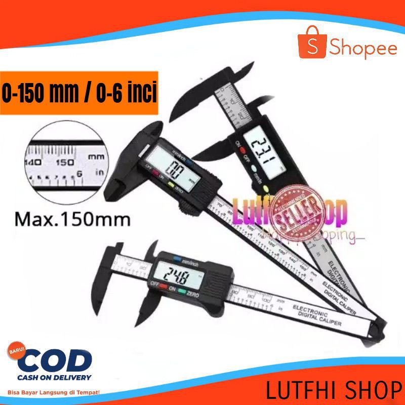 Jual Sigmat Jangka Sorong Digital Vernier Caliper with LCD Screen - JIGO-150 | Shopee Indonesia