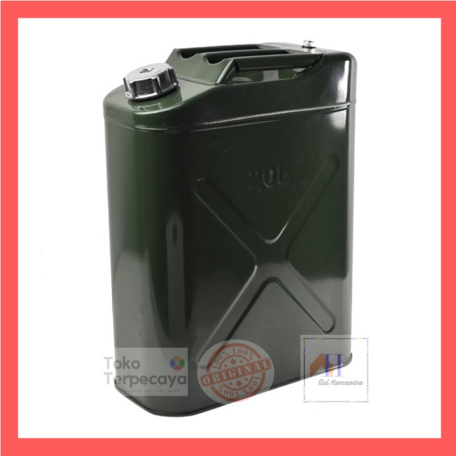 Jual Krisbow 20 Ltr Jerigen Bahan Bakar Bensin Atau Solar Jerry - Hijau ...