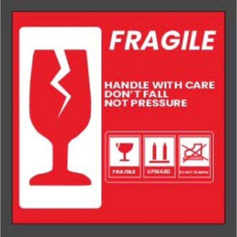 Jual STIKER FRAGILE LUCU UNIK KOREA / STICKER FRAGILE CUSTOM KPOP ...