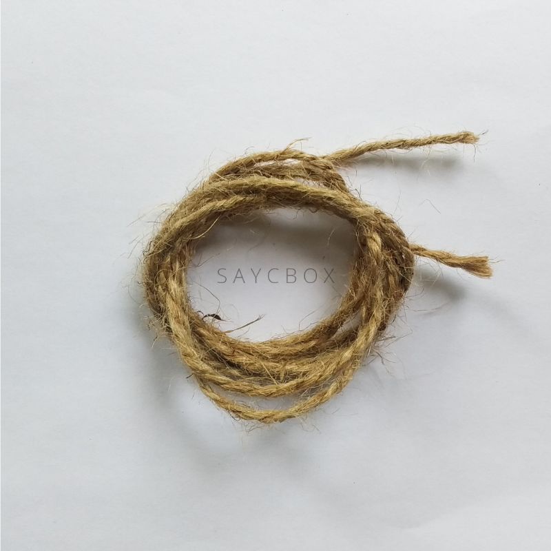 Jual TALI RAMI / GONI 1 METER TALI CRAFT VINTAGE COKLAT 2PLY 3PLY ...