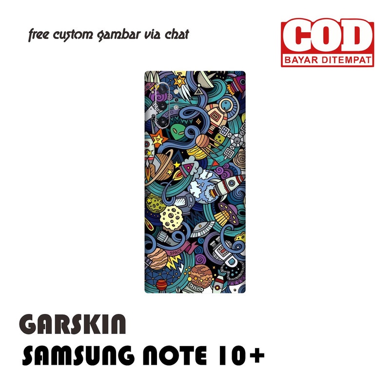 Jual GARSKIN/STICKER HANDPHONE SAMSUNG NOTE 10 PLUS CUSTOM | Shopee ...
