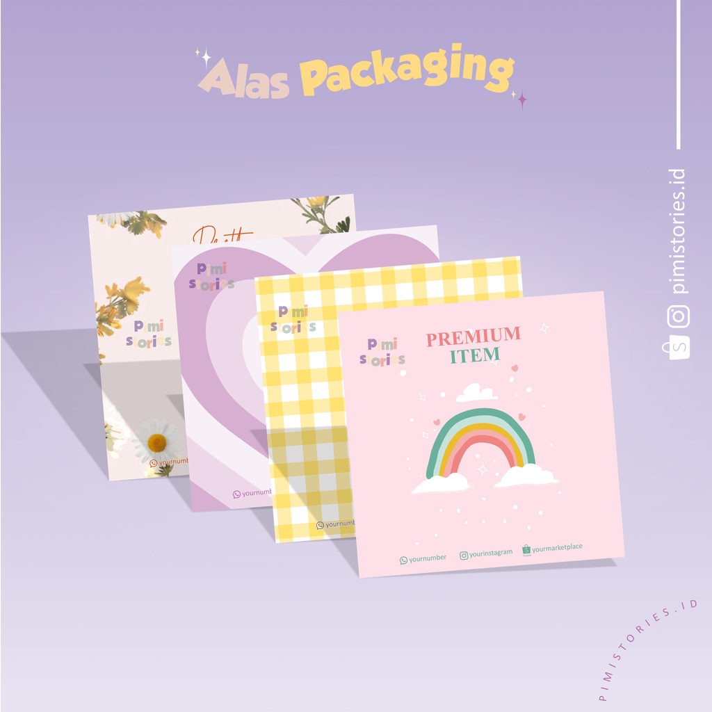Jual ALAS PACKAGING ⚫ CUSTOM PACKAGING ⚫ KEMASAN AKSESORIS ⚫ ALAS STRAP ...