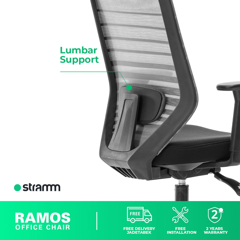 Jual Kursi Kantor Ergonomis Stramm Ramos I with Aluminium Footbase ...