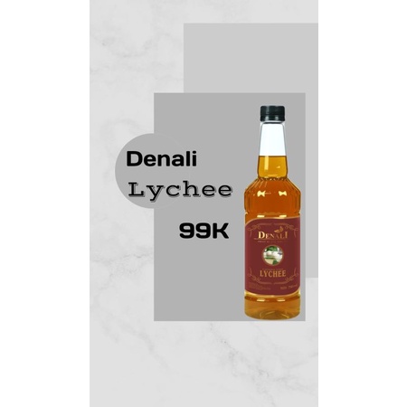 Jual Syrup Lychee Denali | Shopee Indonesia