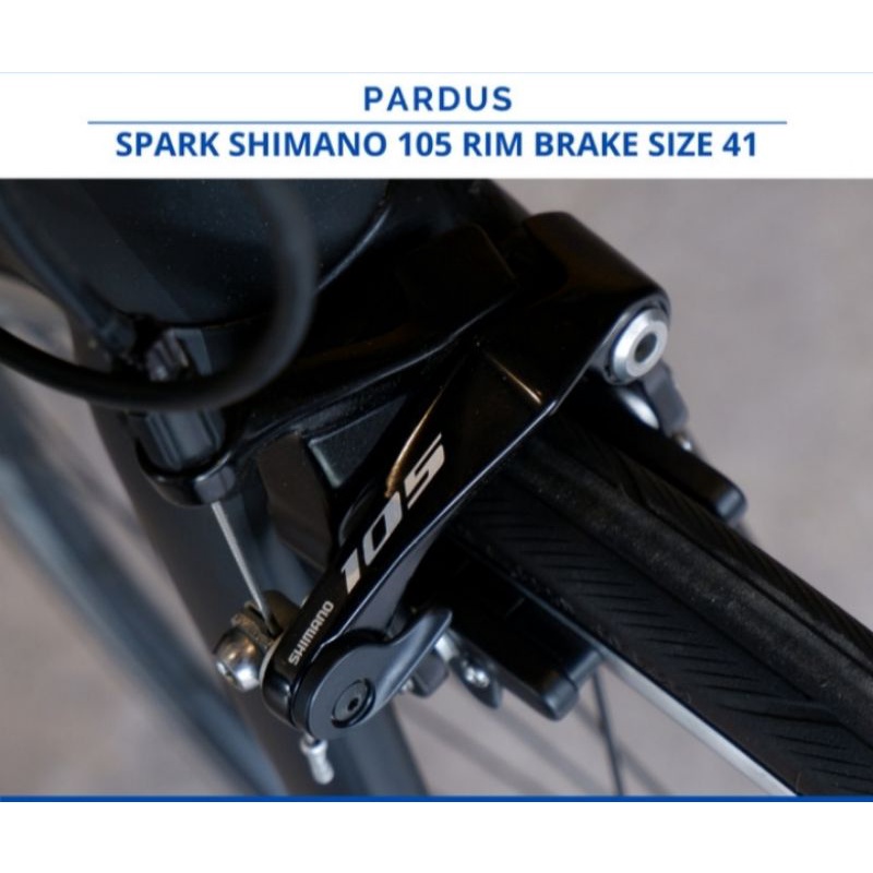 Jual FULLBIKE SEPEDA ROADBIKE PARDUS SPARK 105 RIM BRAKE BLACK GOLD ...