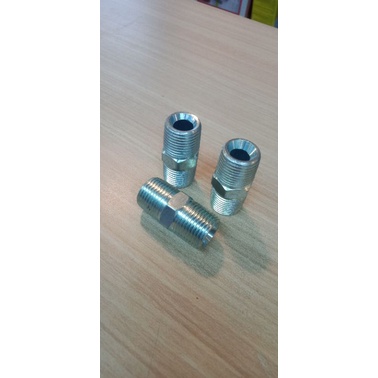 Jual dabel nepel double nepel hydrolick besi 3/8 NPT X 3/8 NPT | Shopee Indonesia