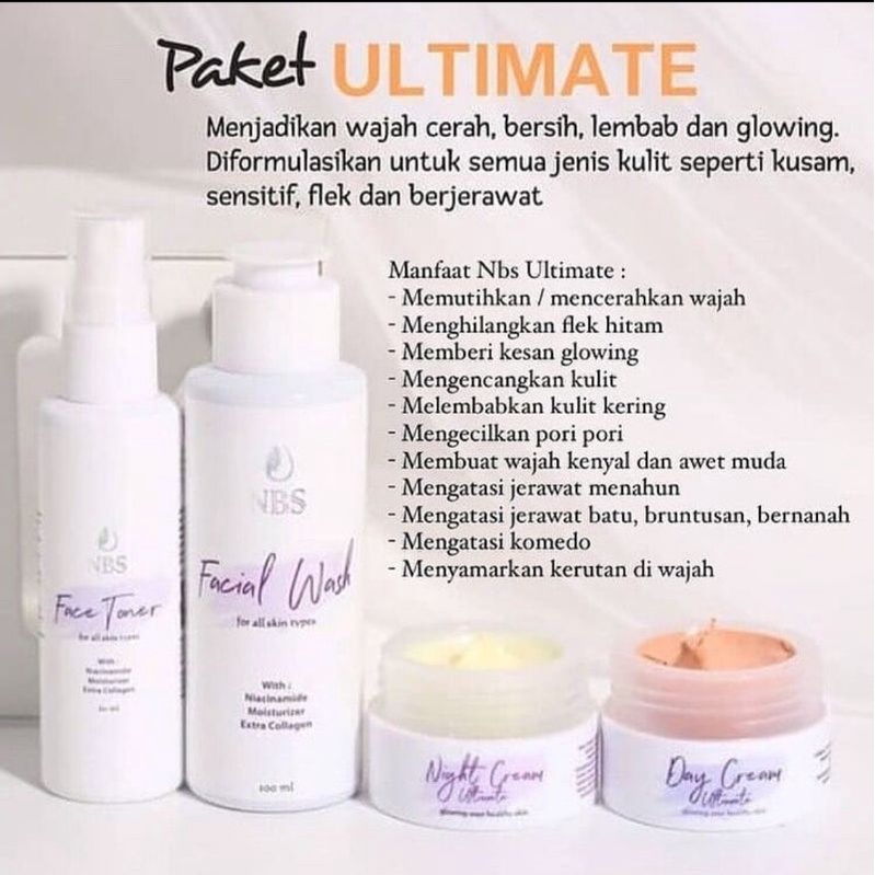 Jual [COD] CREAM NBS ULTIMATE ORIGINAL (BISA UNTUK WAJAH NORMAL DAN ...