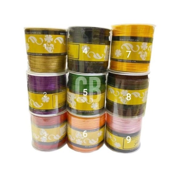 Jual Tali Cina/ Tali Satin 1mm Non elastis per roll | Shopee Indonesia