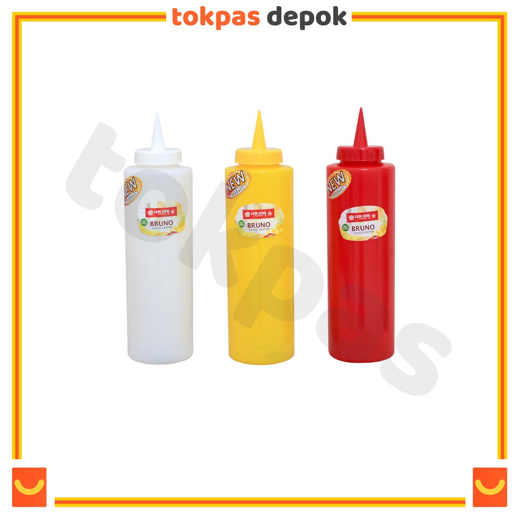 Jual Botol Saus Kecap 550 mL Plastik Lion Star Bruno Sauce Keeper TS 55 ...