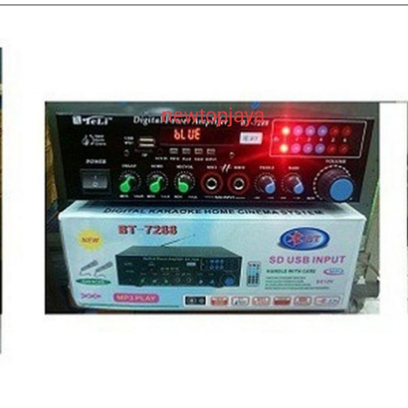 Jual power amplifier Teli bt 7288 bluetooth | Shopee Indonesia