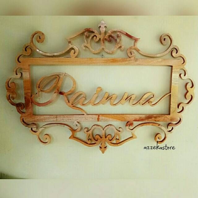 Jual BINGKAI KAYU/BINGKAI NAMA/ FRAME UKIR | Shopee Indonesia