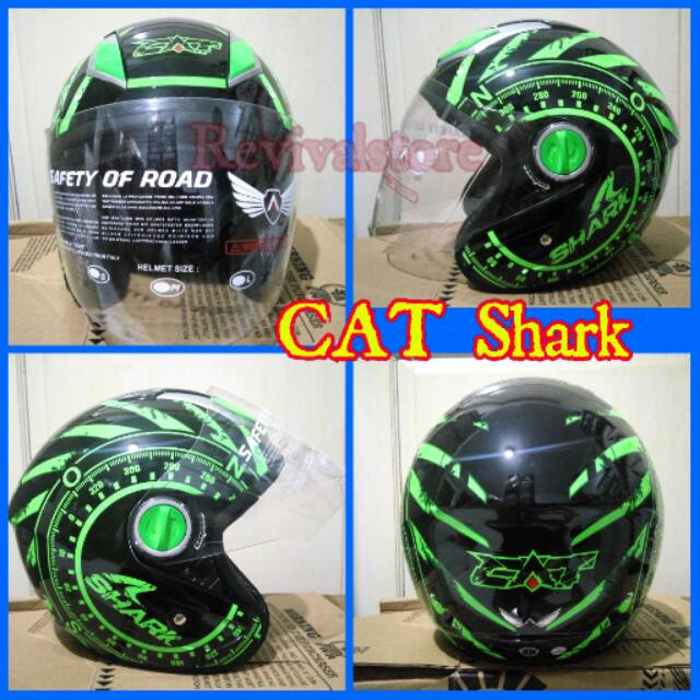 Jual Helm CAT Shark techno / helm murah | Shopee Indonesia