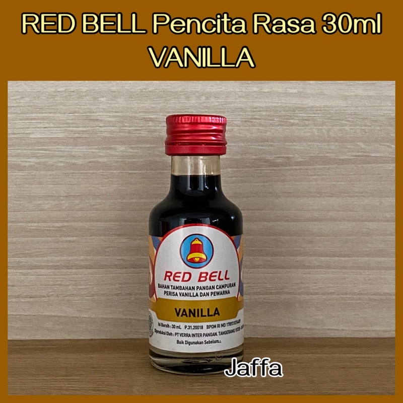 Jual RED BELL 30ml BOTOL KACA - VANILLA [Essence] Jaffa mart | Shopee ...