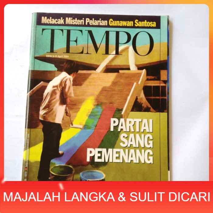 Jual Majalah TEMPO No.6 Apr 2004 Cover PARTAI SANG PEMENANG Langka ...